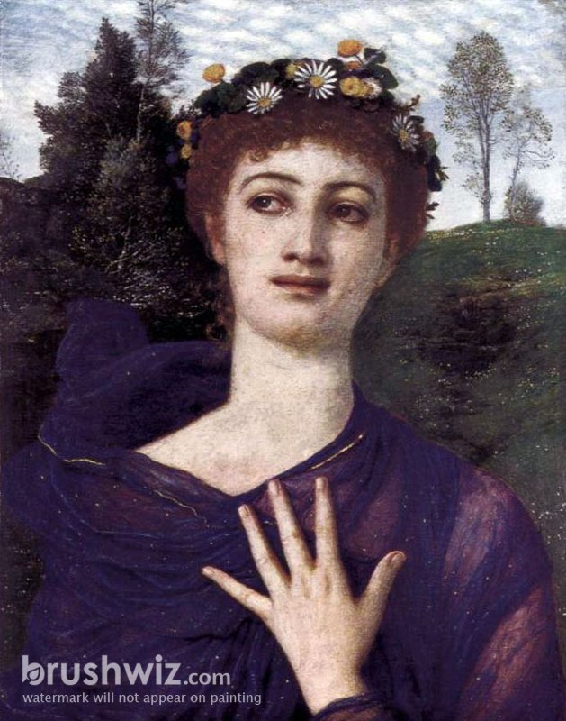 Spring by Arnold Bocklin - Oil Painting Reproduction Spring by Arnold Bocklin - Oil Painting Reproduction